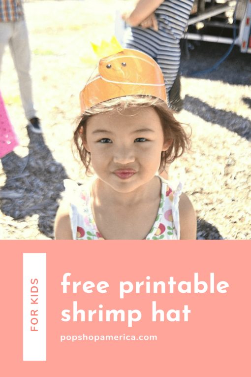DIY Printable Shrimp Hat for Kids