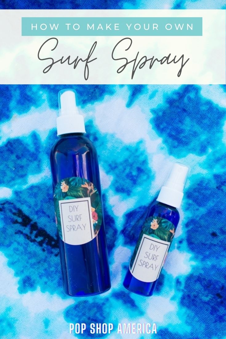 DIY Surf Spray + Printable Surf Spray Label